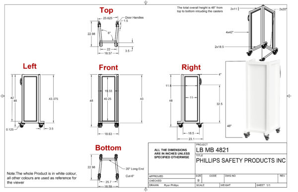 Standing Mobile Shield | Phillips Safety