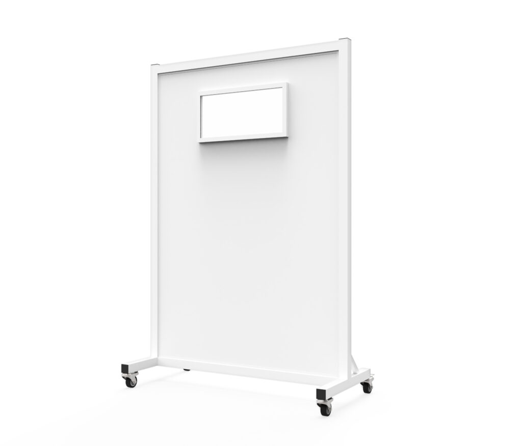 Mobile Leaded Barrier w/ 24" x 12" Window