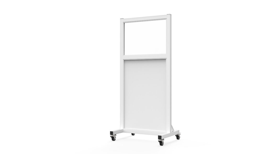 Mobile Leaded Barrier with 24″ x 30″ Window