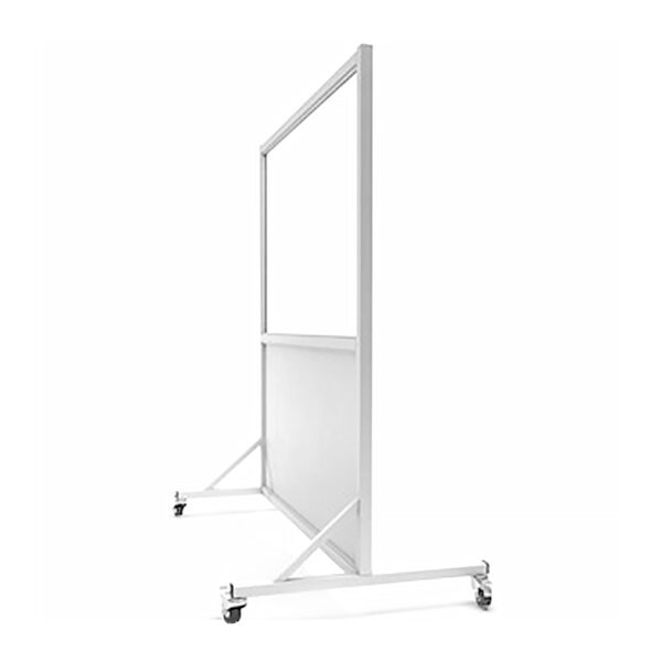 MRI-Safe Mobile Leaded Aluminum Barrier with 48" x 36" Window