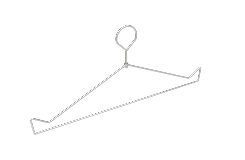 Closed Top Chrome Wire Apron Hanger | Phillips Safety