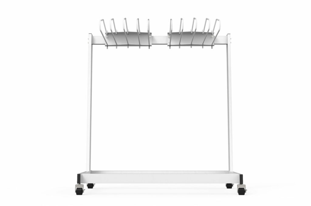 Garment Style Mobile 10-Arm Apron Rack | Phillips Safety