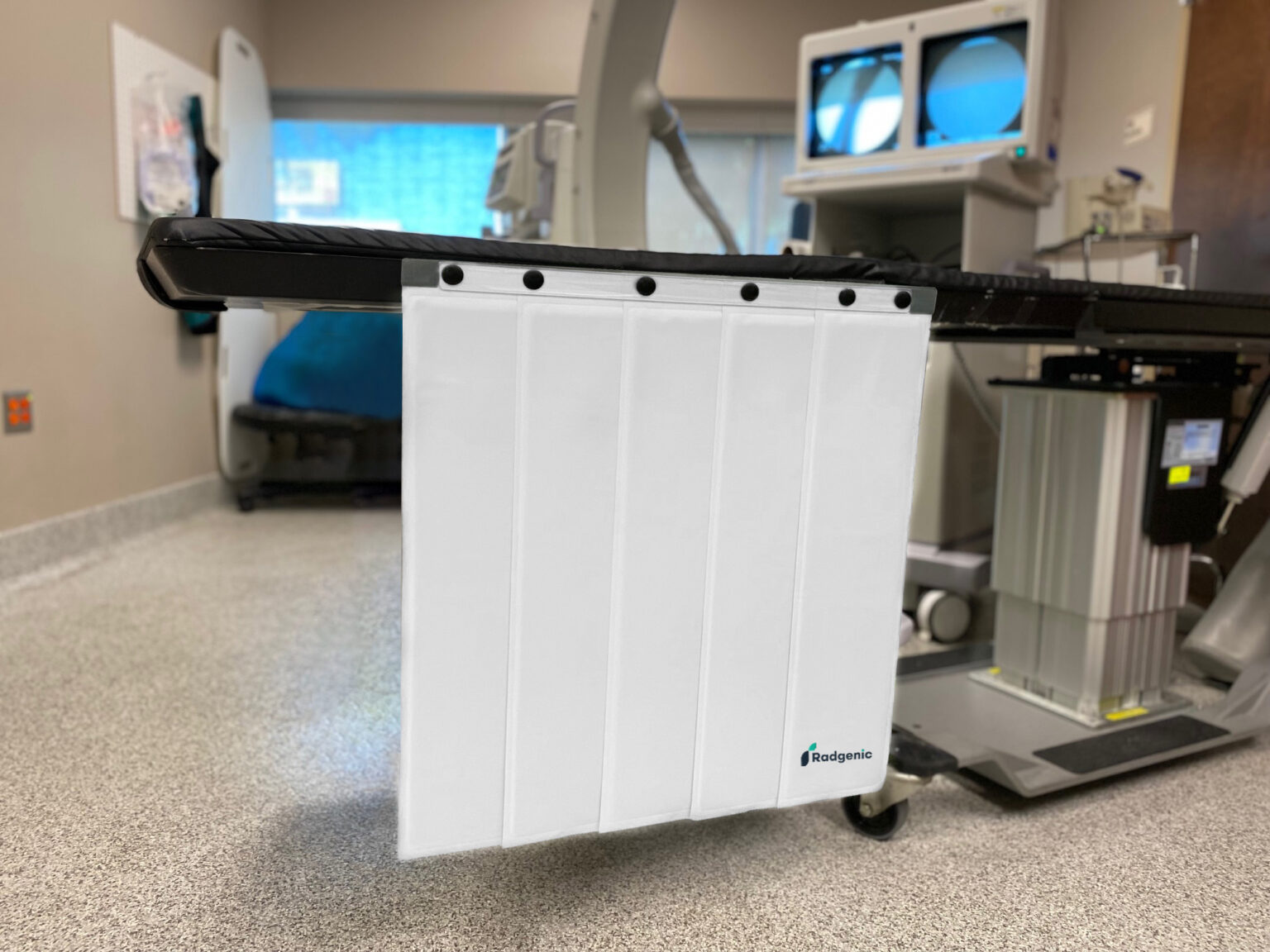 Radiation Shielding Pleated Table Shield - Phillips Safety