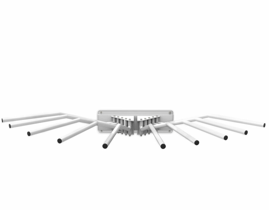 Wall Mounted Apron Rack with 10 Swing Rods | Phillips Safety