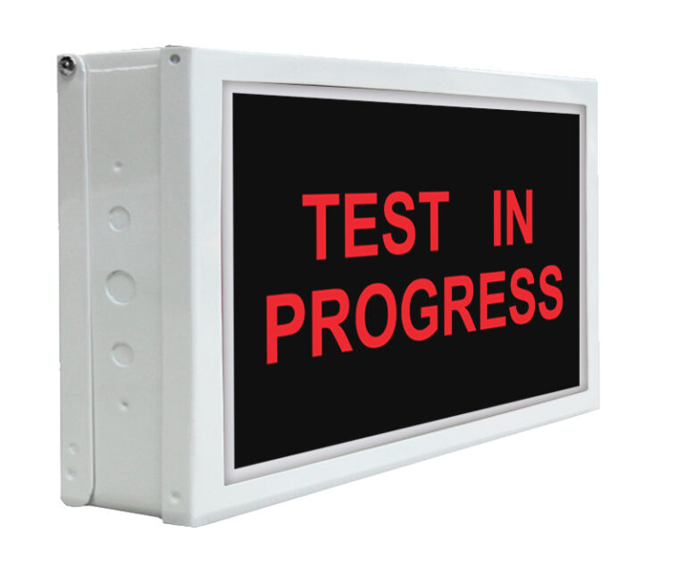 Test In Progress - LED Sign | Phillips Safety