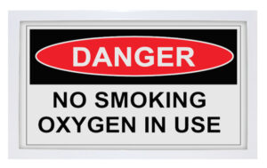 Danger No Smoking Oxygen In use LED Sign | Phillips Safety