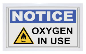 Notice Oxygen in Use Led Sign | Phillips Safety