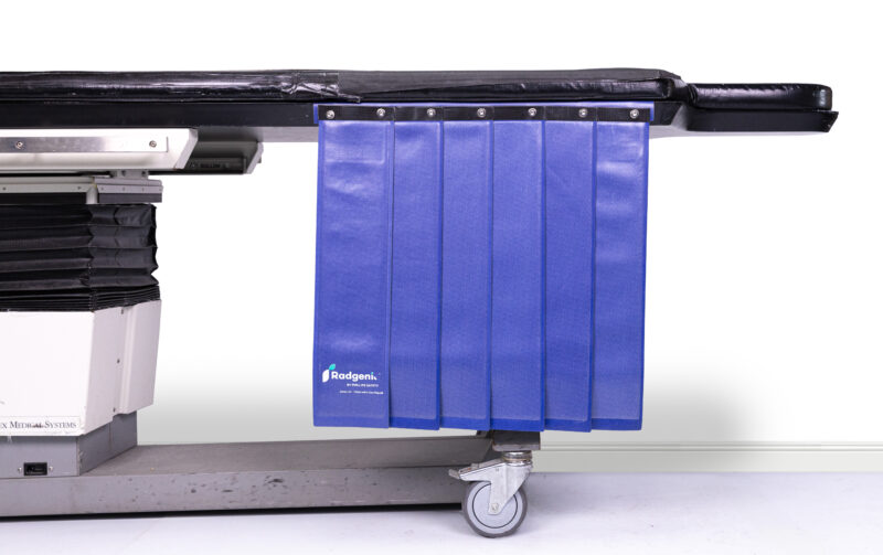 Radiation Quick Mount Pleated Table Shield - Phillips Safety